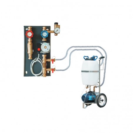 Station rincage remplissage pour installations solaires réservoir 30L