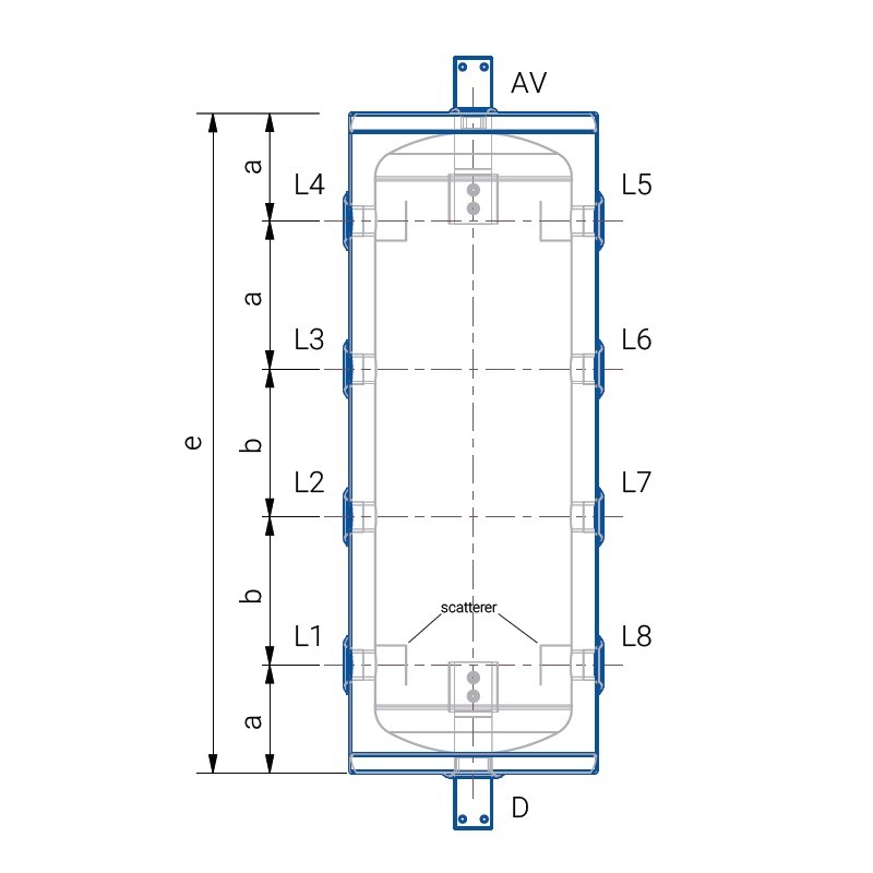 Bouteille de découplage / ballon tampon 80 litres pour pompe à chaleur
